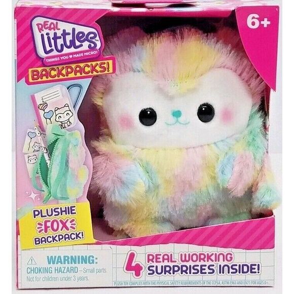 REAL LITTLES | Toys | Real Littles Backpacks Plushie Fox Backpack With ...